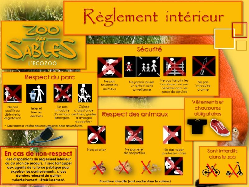 Tarifs et informations – Zoo des Sables d'Olonne